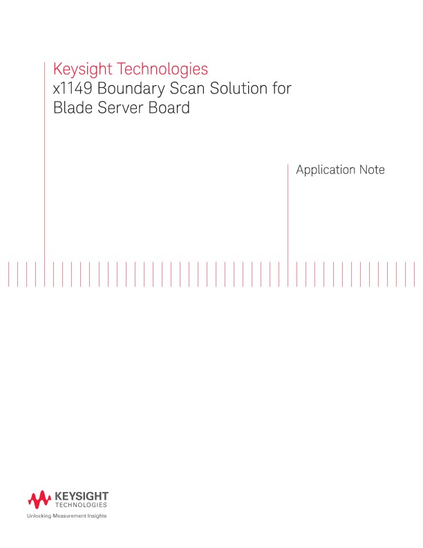 x1149 Boundary Scan Solution for Blade Server Board PDF Asset Page | Keysight